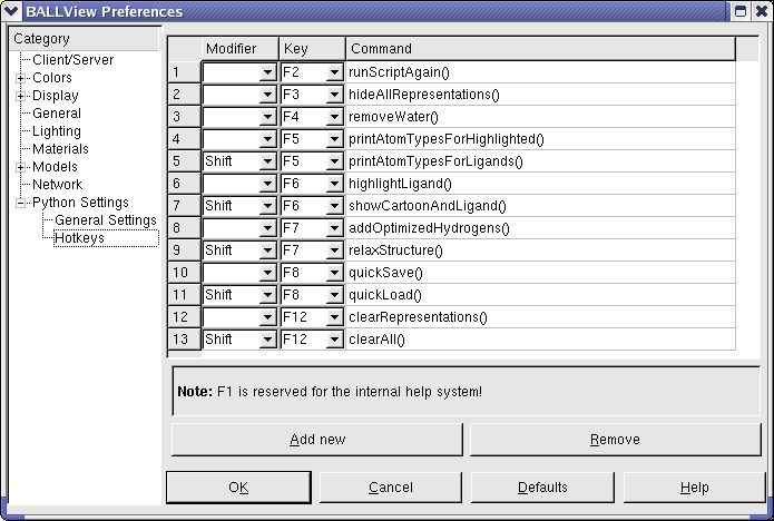 BALLView Documentation: PythonInterpreter