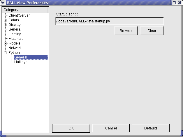 Ballview Documentation Pythoninterpreter